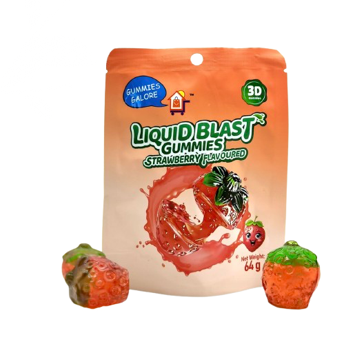 Gummies Galore Liquid Blast 3D Gummy 64g Strawberry – dailydojo