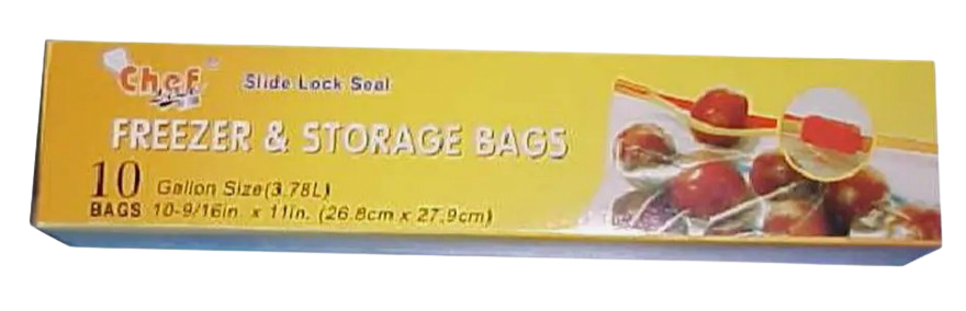 CHEFLINE SLIDE LOCK SEAL FREEZER & STORAGE BAG 10s – dailydojo